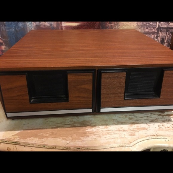 Accessories | Vintage Vhs Tape Holder 2 Drawer Cabinet Storage Case ...